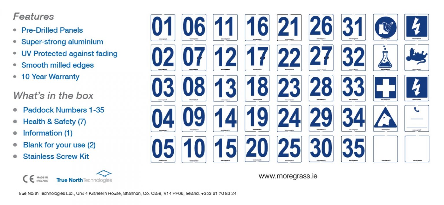 Farm Paddock ID & Safety Sign Pack (45 Pack) – Introductory Offer ...